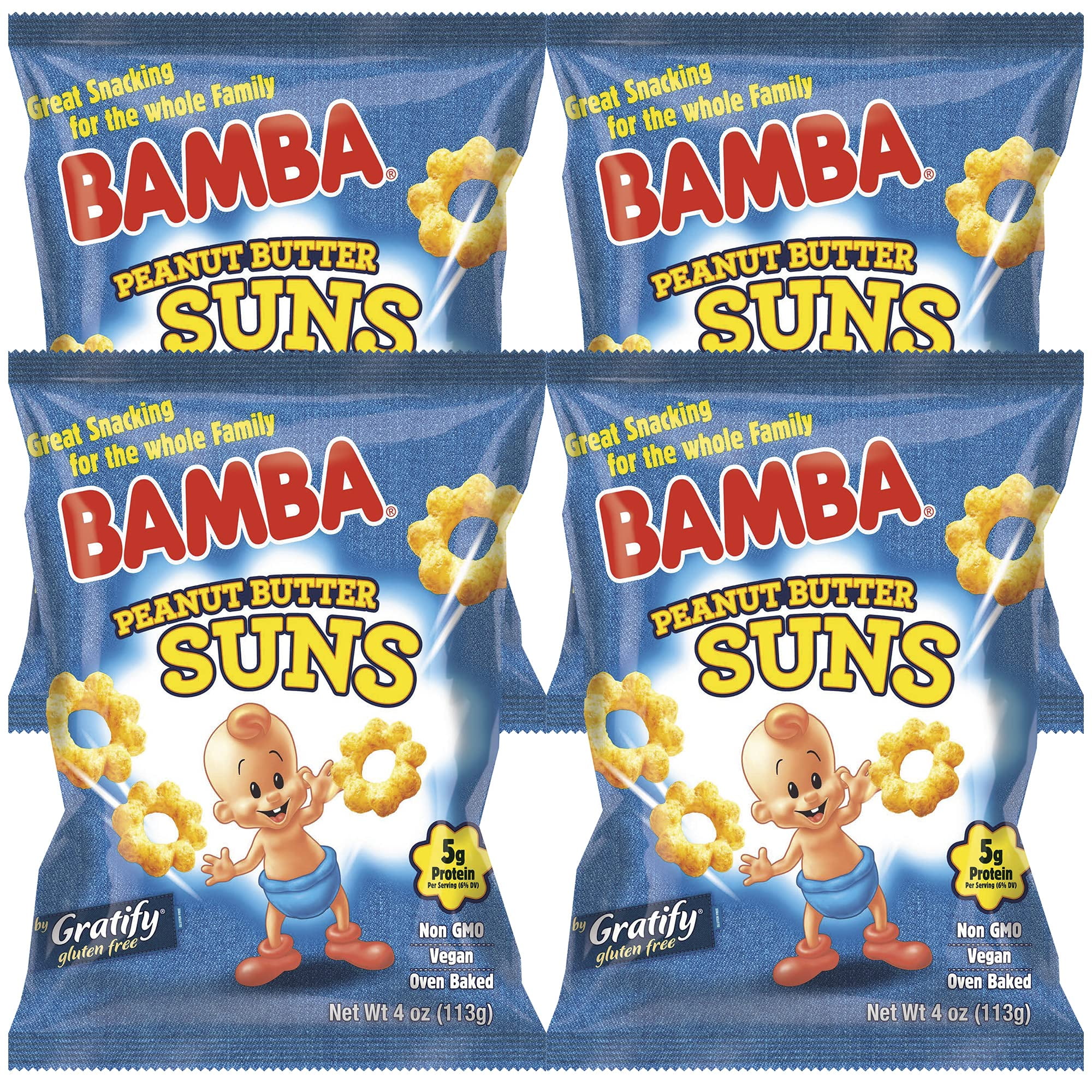 Bamba Peanut Butter Suns DC20 Snacks for the Whole Family - All Natural ...