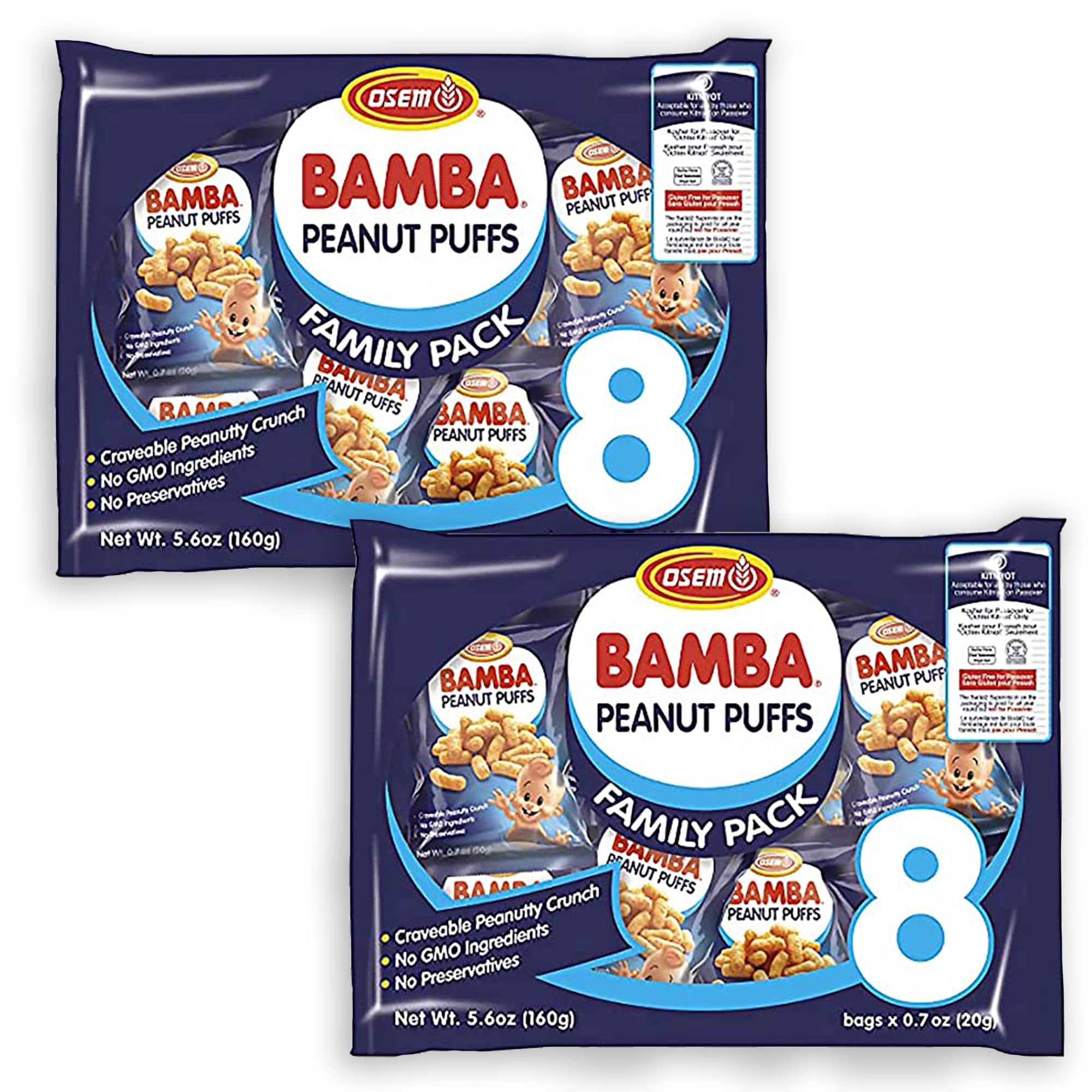 Bamba Peanut Snacks for the Whole Family - All Natural Peanut Puffs 2 ...