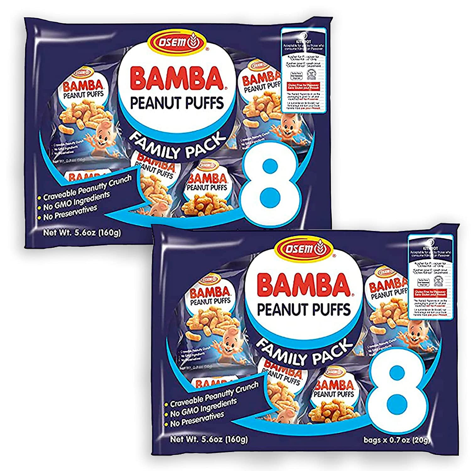 Bamba Peanut Snacks for the Whole Family - All Natural Peanut Puffs 2 ...