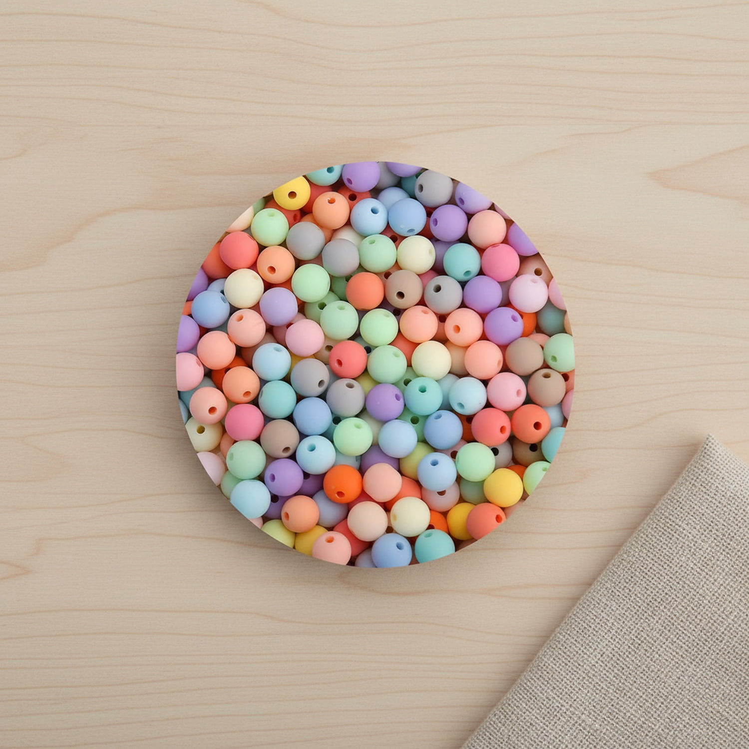 Bambang 6MM Matte Mixed Color Acrylic Round Gumball Beads, Bubblegum ...