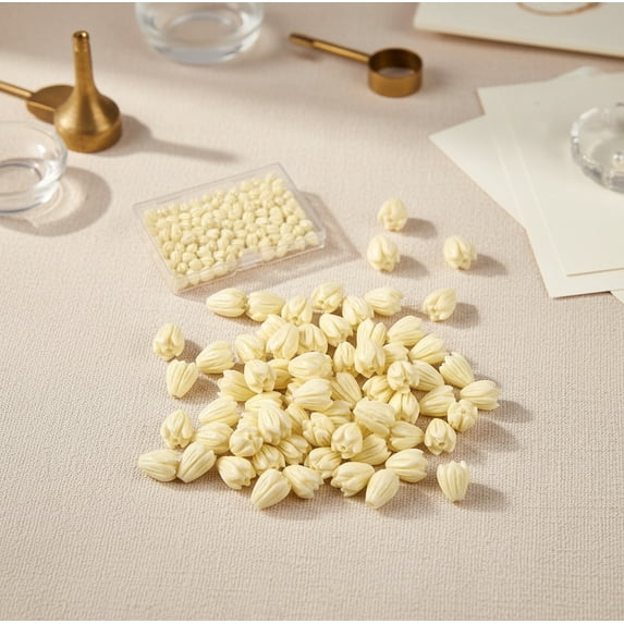 Bambang 7x9mm Pikake Jasmine Shell Beads, 100 Count Ivory Coral Shell ...