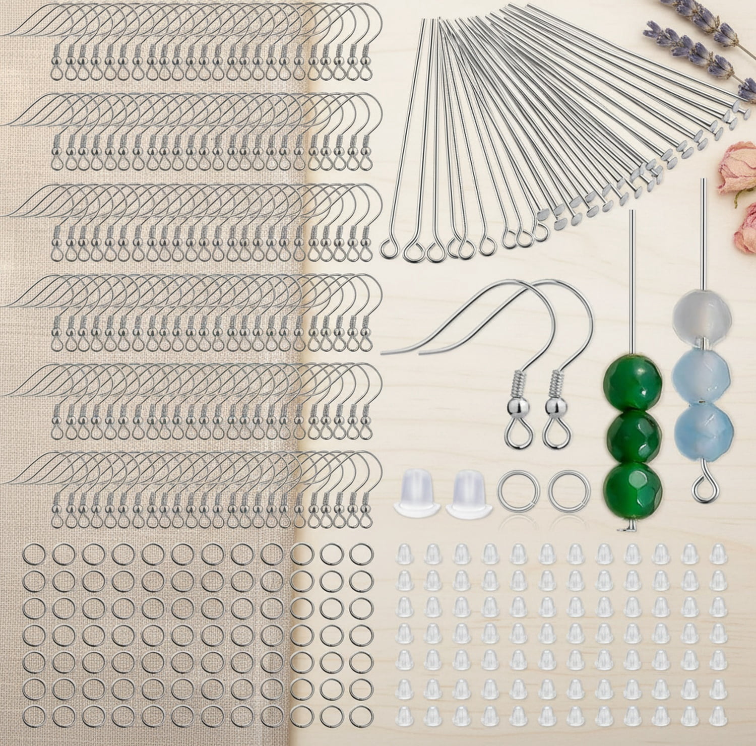Bambang Hypoallergenic Stainless Steel Earring Hooks, 800 Count Silver ...