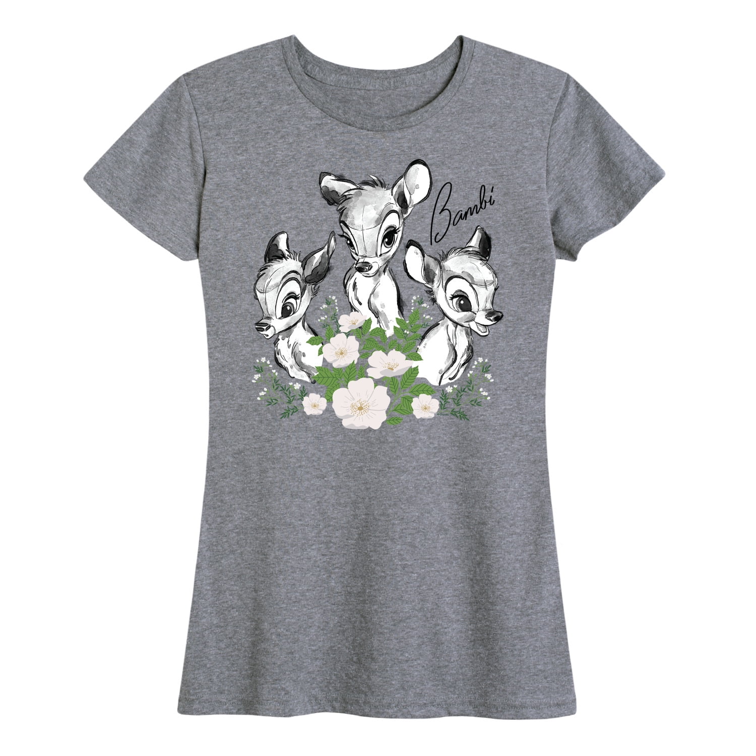 Bambi - Bambi Portrait - Women's Short Sleeve Graphic T-Shirt - Walmart.com