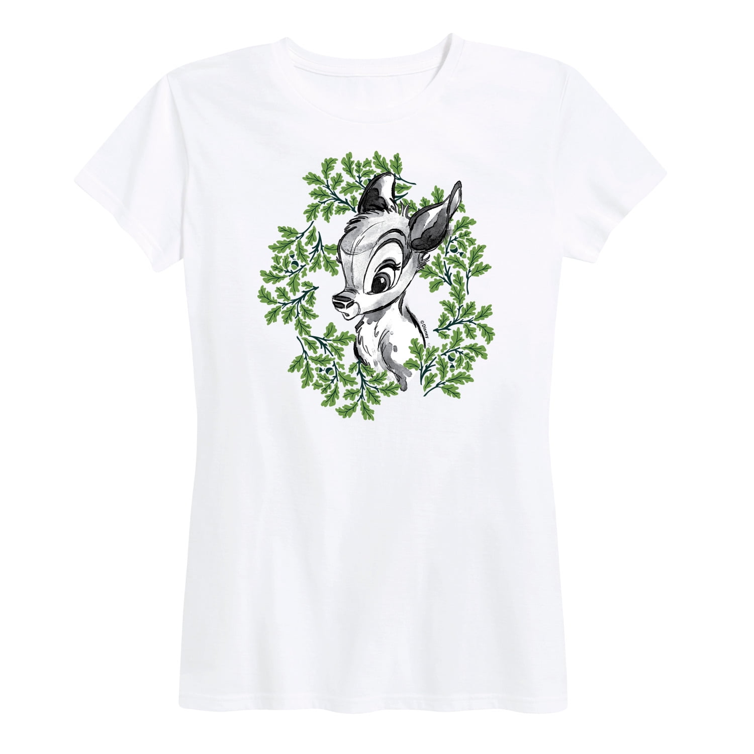 Bambi - Bambi Wreath - Women's Short Sleeve Graphic T-Shirt - Walmart.com