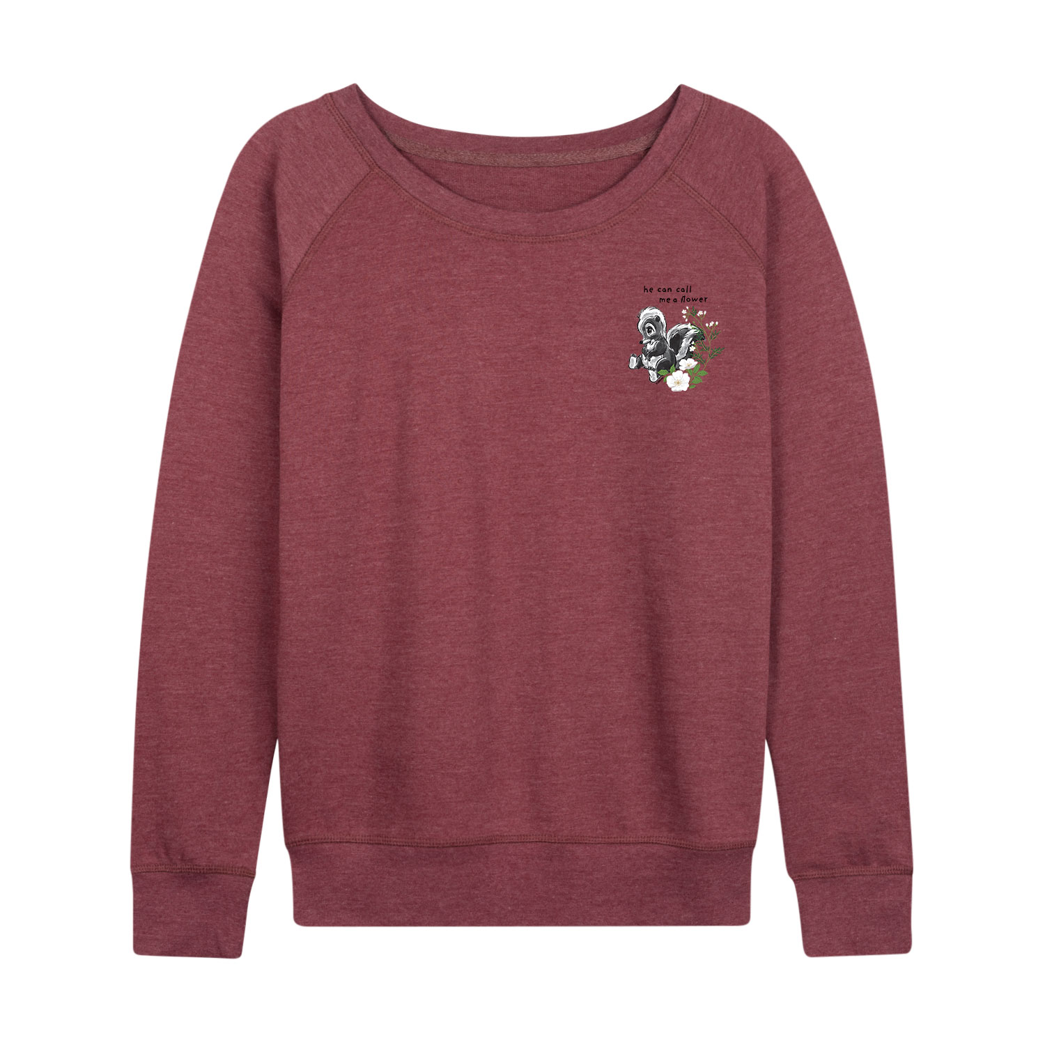 Bambi - Call Me A Flower - Women's Lightweight French Terry Long Sleeve ...