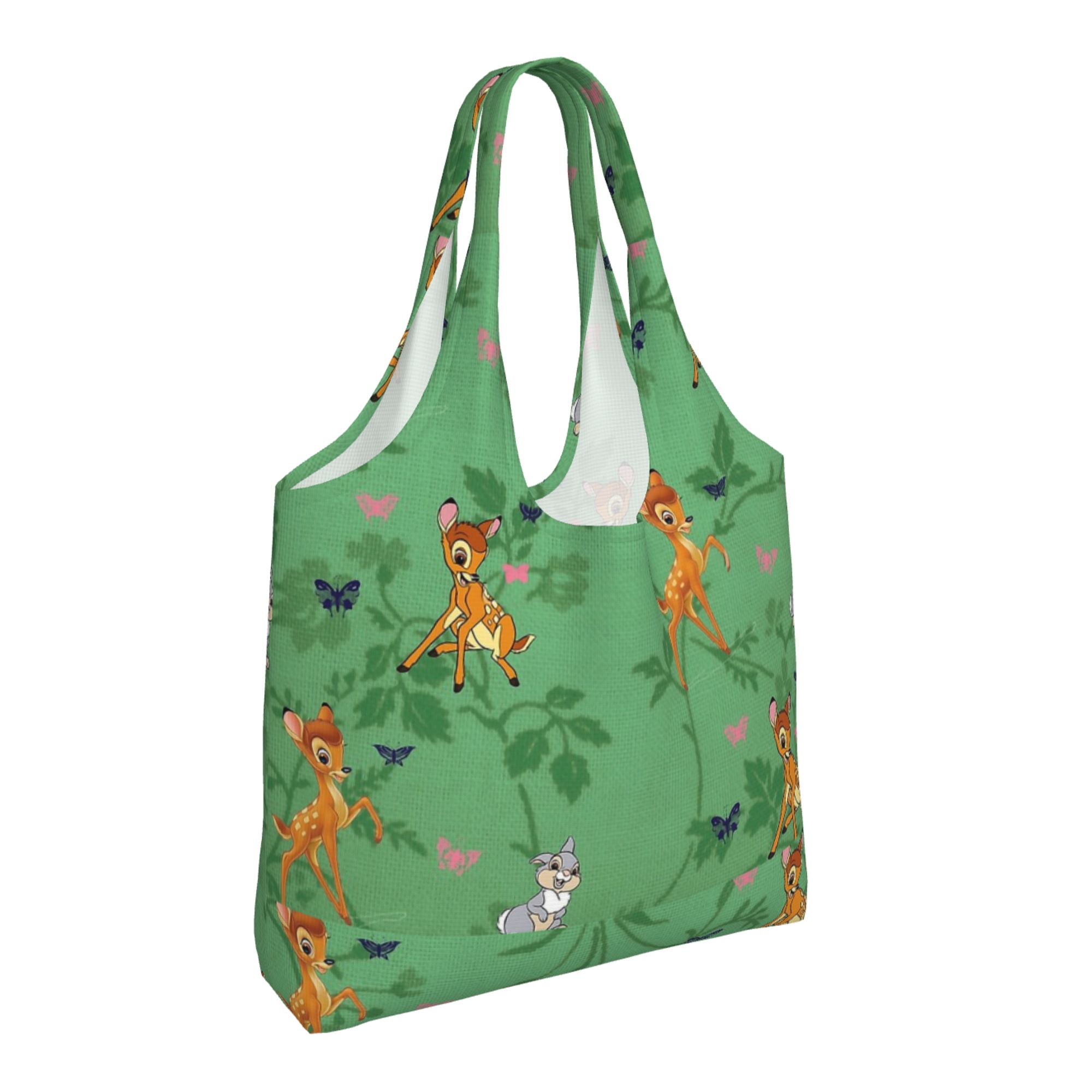 Bambi Canvas Tote Pocket For Women,Totes Bag With Pattern For Shopping ...