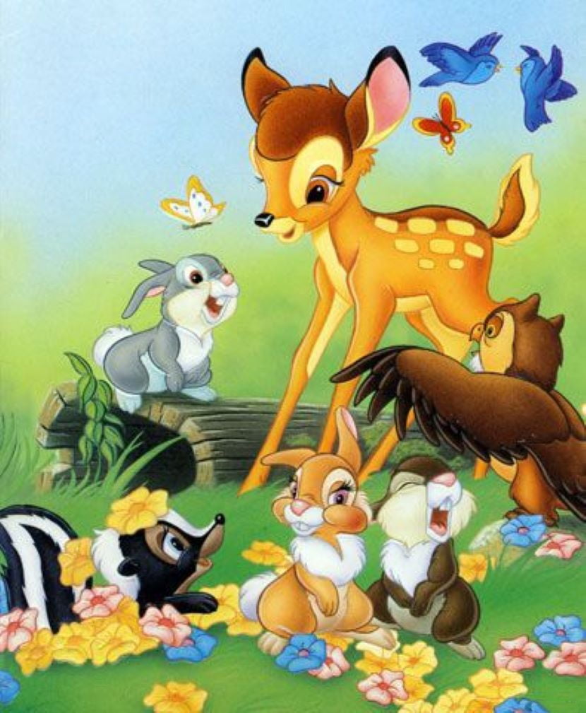 Bambi Diamond Painting Kit, Cartoon Diamond Canvas, Round 5D Diamond ...