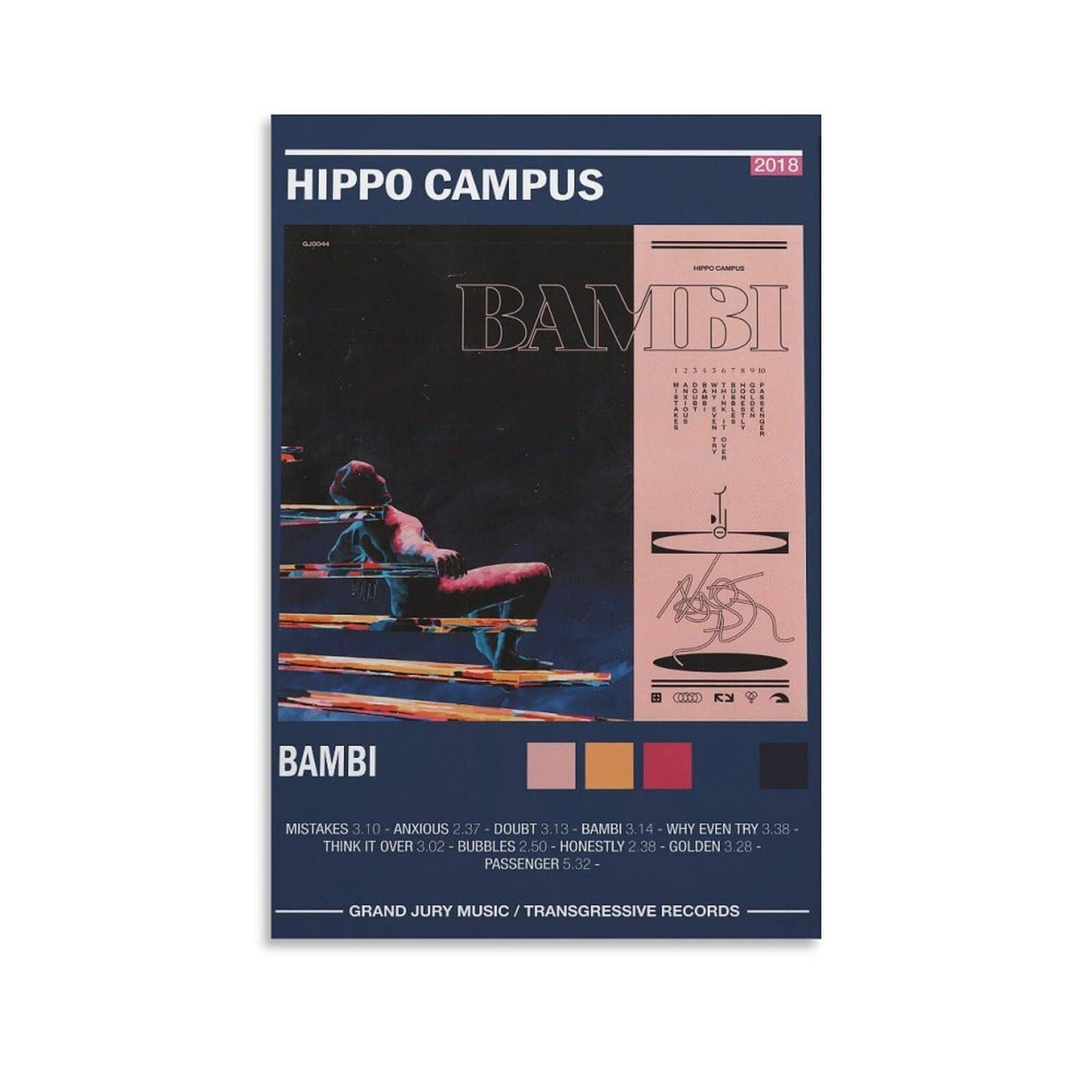 Bambi Hippo Campus Canvas Poster Wall Decorative Art Painting Living ...