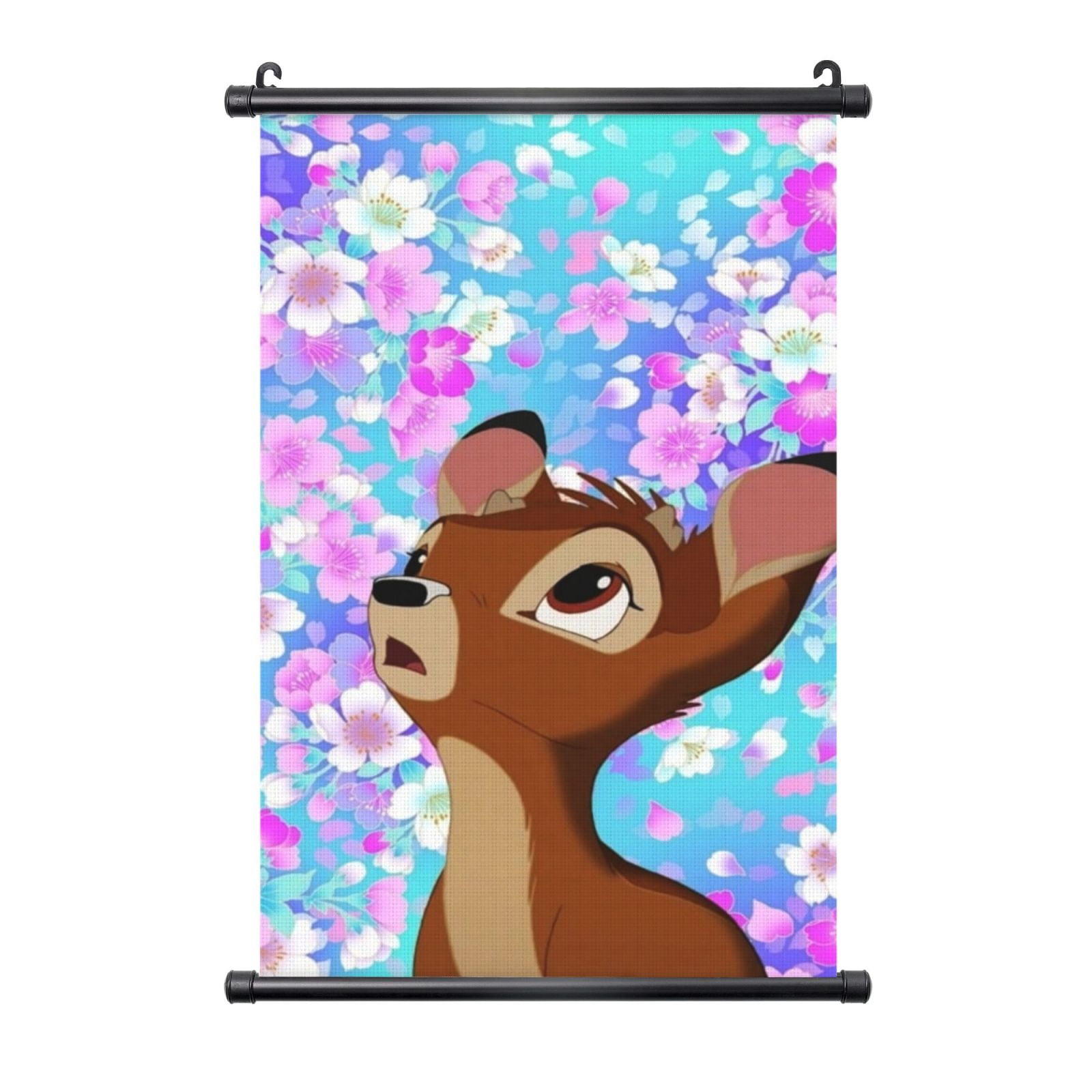 Bambi Poster Plastic Shaft Wall Hanging Banner Artwork Canvas Wall Art ...