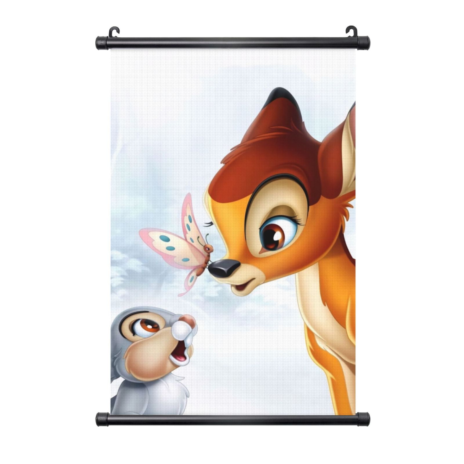 Bambi Poster Plastic Shaft Wall Hanging Banner Artwork Canvas Wall Art ...