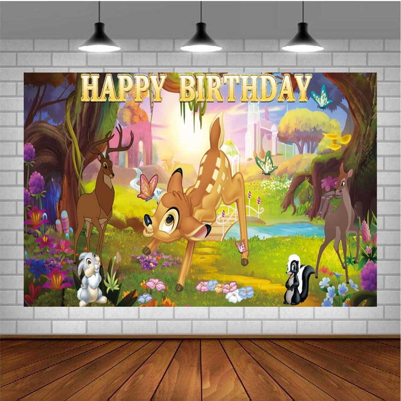 Bambi Banner Poster Wall Decor Birthday Backdrop Background Party ...