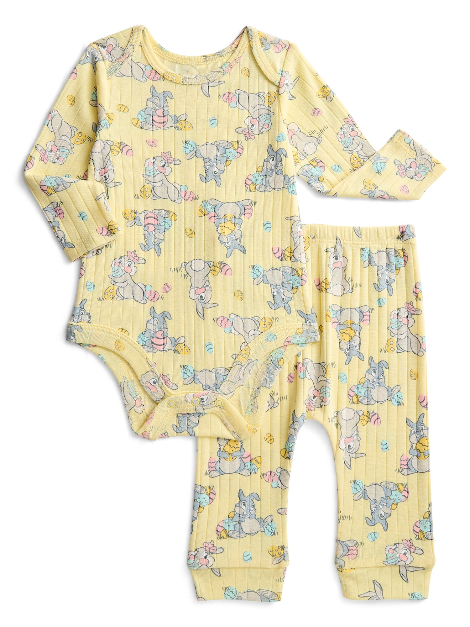 Bambi Thumper Baby Easter Long Sleeve All Over Print Onesie with ...