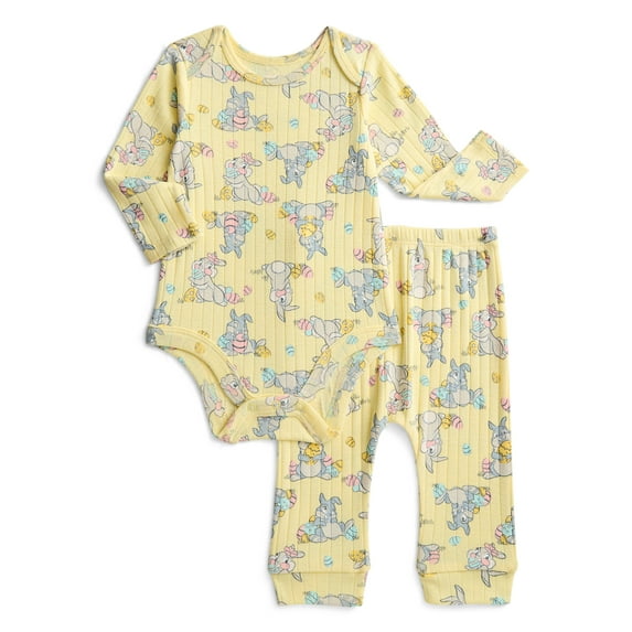 Bambi Thumper Baby Easter Long Sleeve All Over Print Onesie with ...