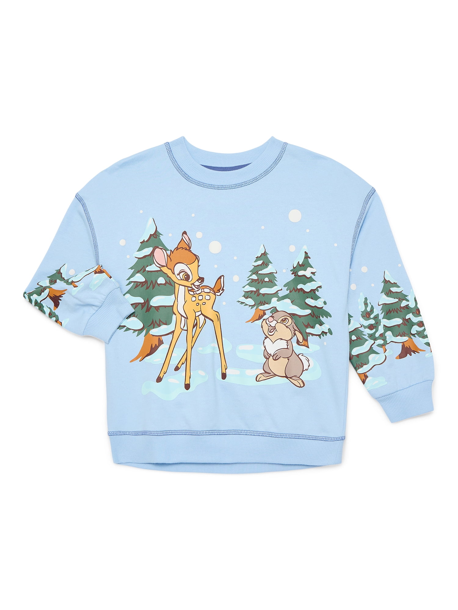 Bambi Toddlers' Graphic Crewneck Sweatshirt with Long Sleeves, Sizes ...