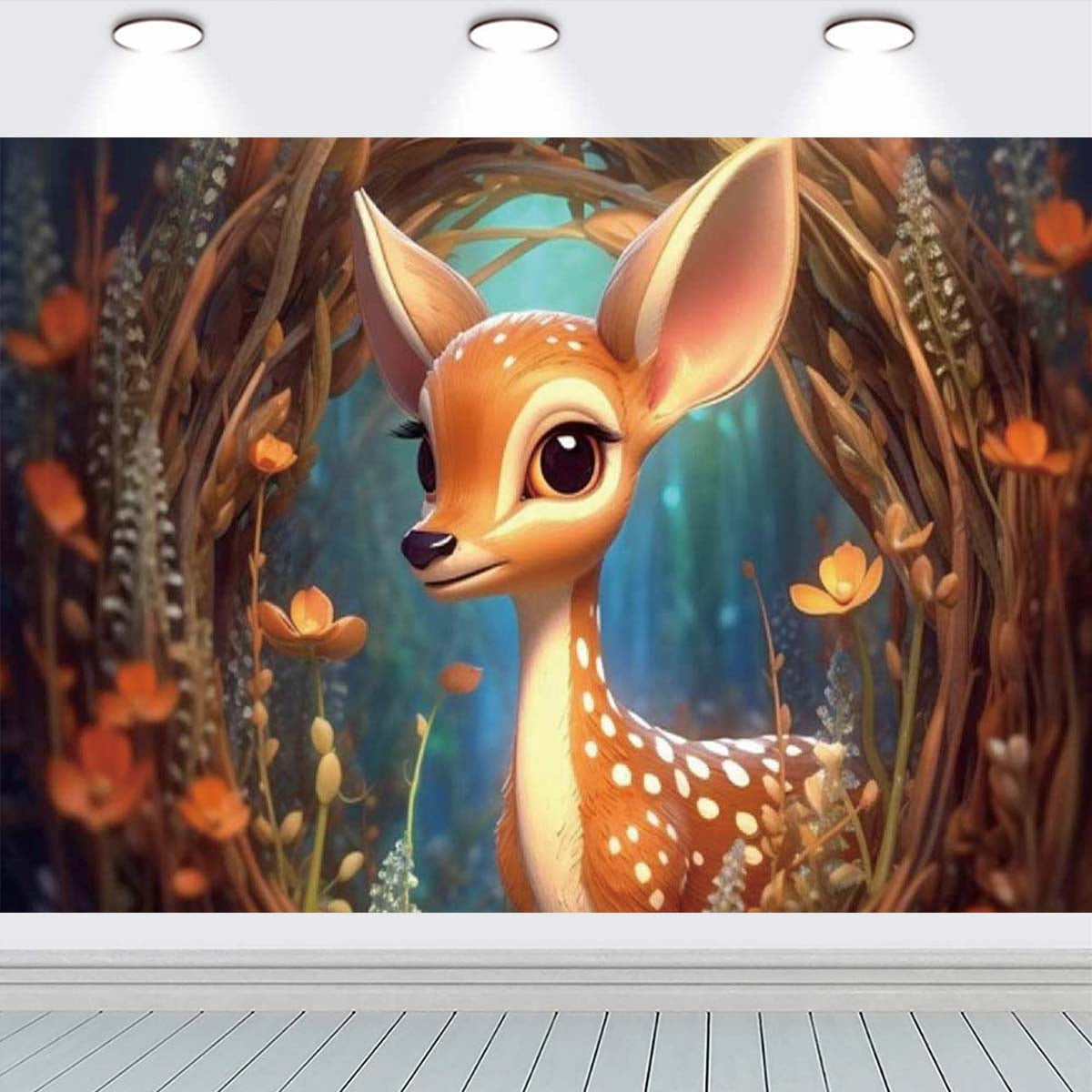 Bambi school Backdrop Background Banner Birthday Party Supplies ...