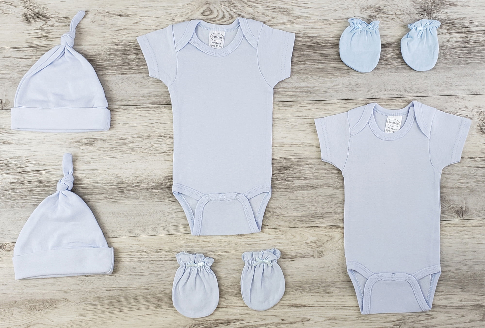Bambini 6 Pc Layette Baby Clothes Set - Newborn - Walmart.com