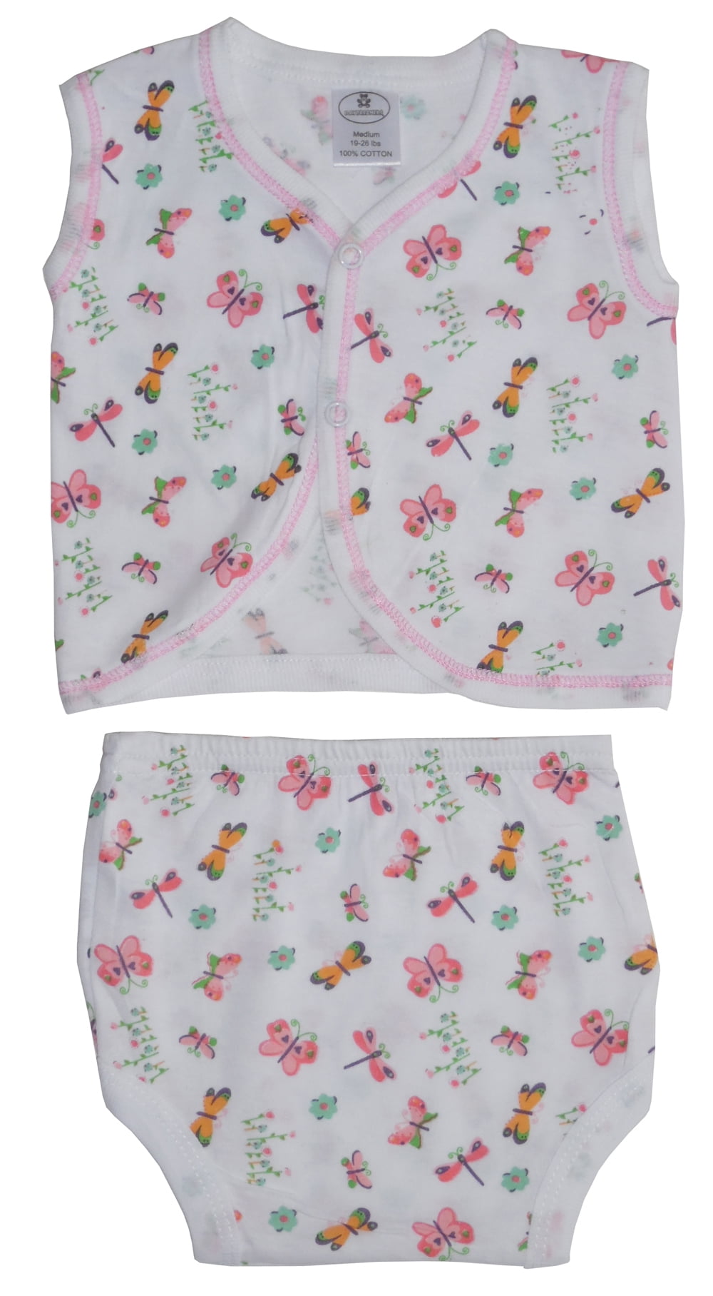 Bambini Diaper Shirt & Panty, 2pc Outfit Set (Baby Boys or Baby Girls ...