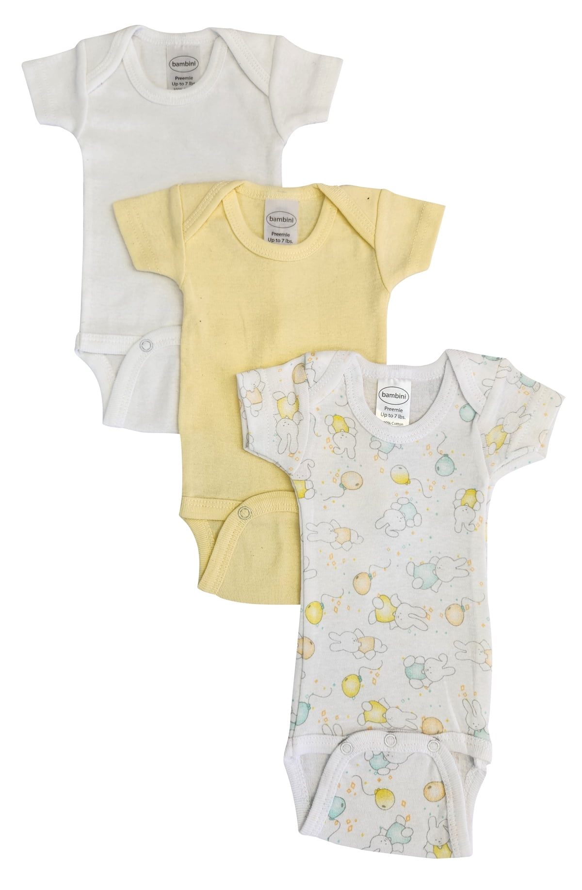 Bambini Layette Baby Boy, Baby Girl, Unisex Short Sleeve Onezies ...