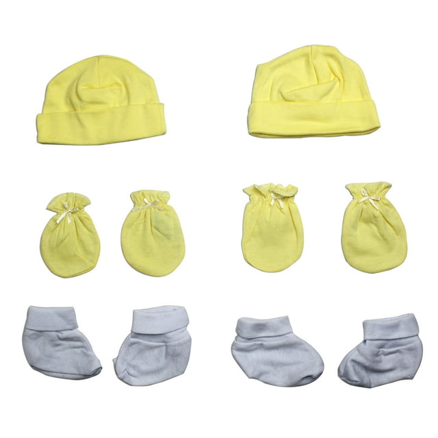 Bambini Neutral Cap, Booties and Mittens 6 Piece Layette Set - Walmart.com