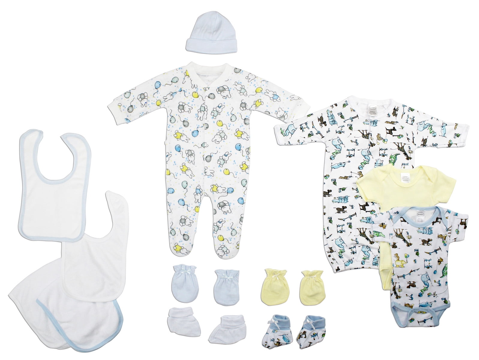 Bambini Neutral Newborn Baby 11 Pc Layette Baby Shower Gift Set ...