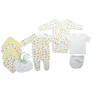 Bambini Neutral Newborn Baby Layette Gift Set, 8 Piece - Walmart.com