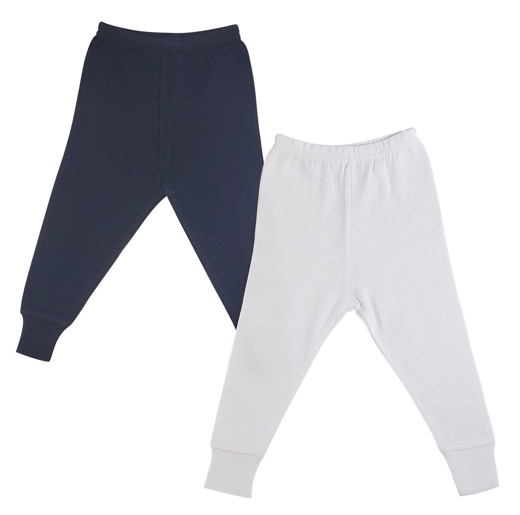 Bambini Newborn Baby Boy and Girl Cotton Knit Active White/Black Long ...