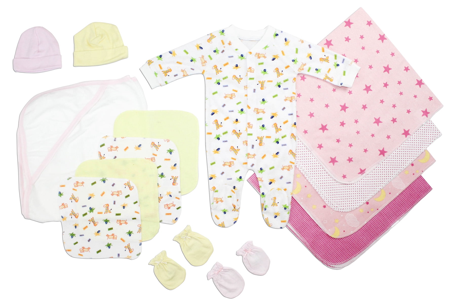 Bambini Newborn Baby Girls 14 Pc Layette Baby Shower Gift Set - Walmart.com