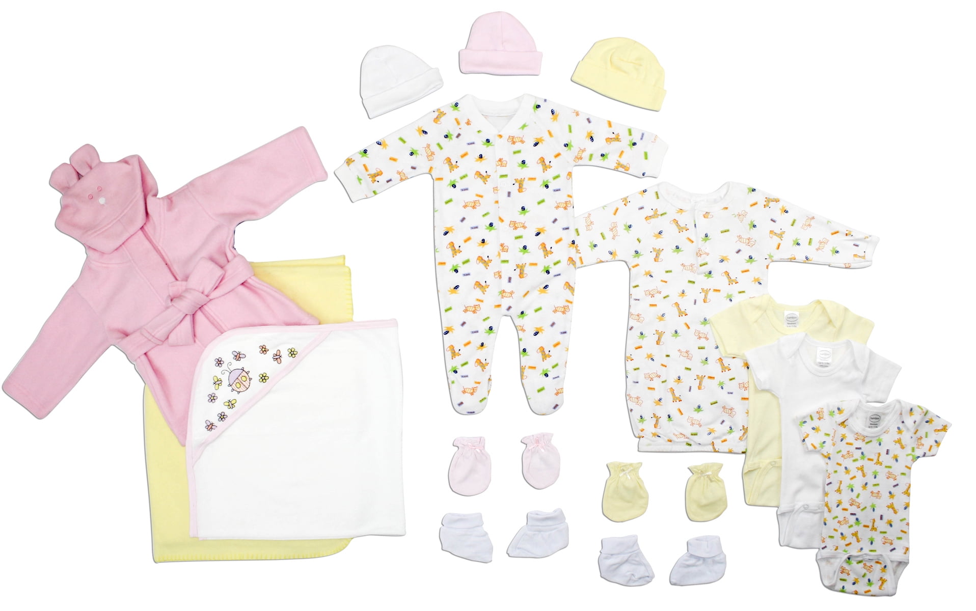 Bambini Newborn Baby Girls 15 Pc Layette Baby Shower Gift Set - Walmart.com
