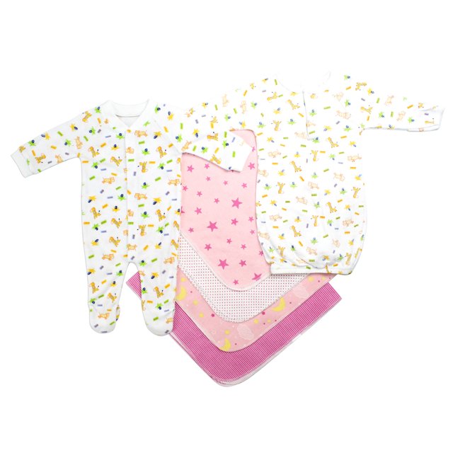 Bambini Newborn Girls 6 Piece Layette Set - Walmart.com