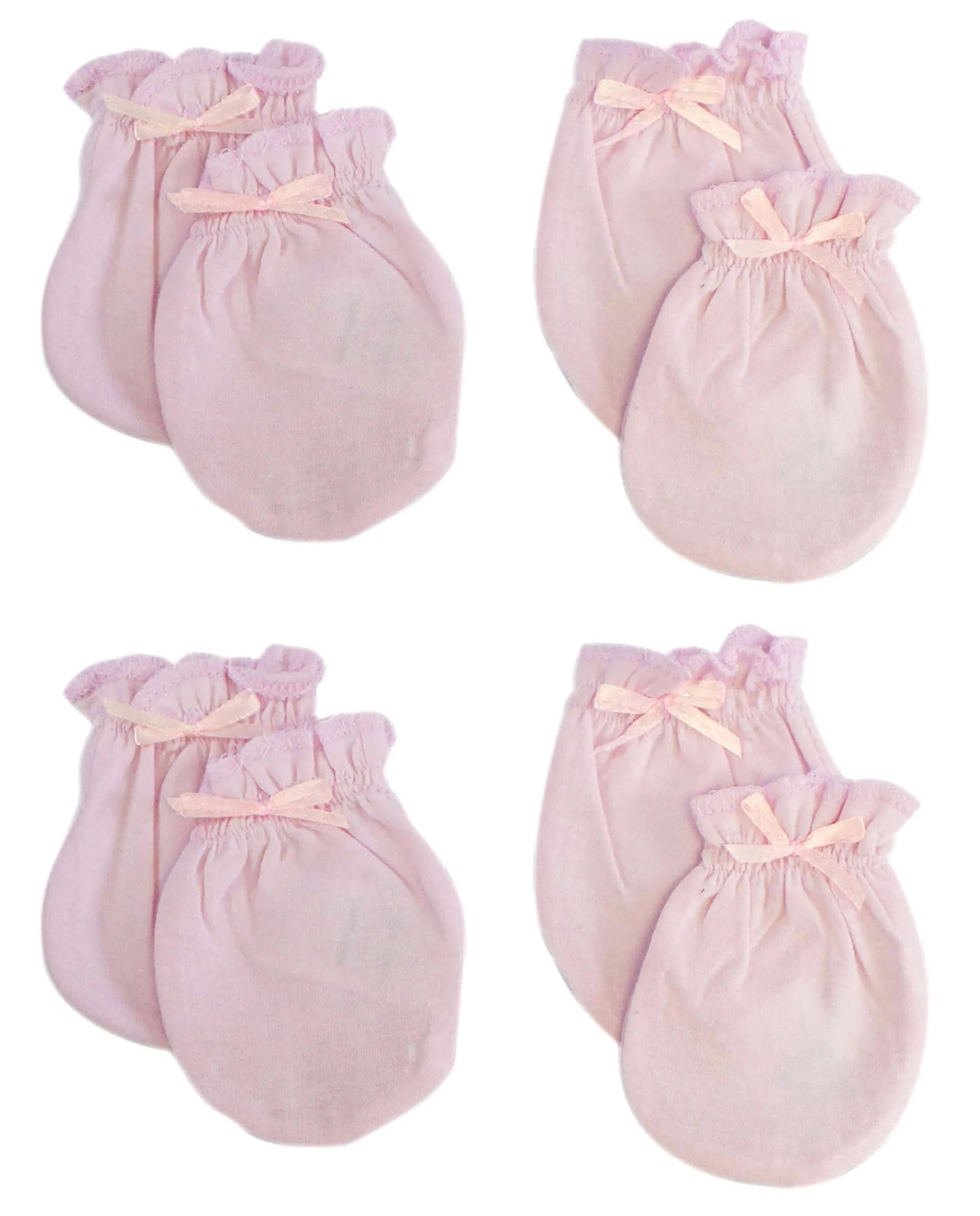 Bambini Newborn Pink Mittens, 4pk (Baby Girls) - Walmart.com
