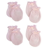 Bambini Newborn Pink Mittens, 4pk (Baby Girls) - Walmart.com