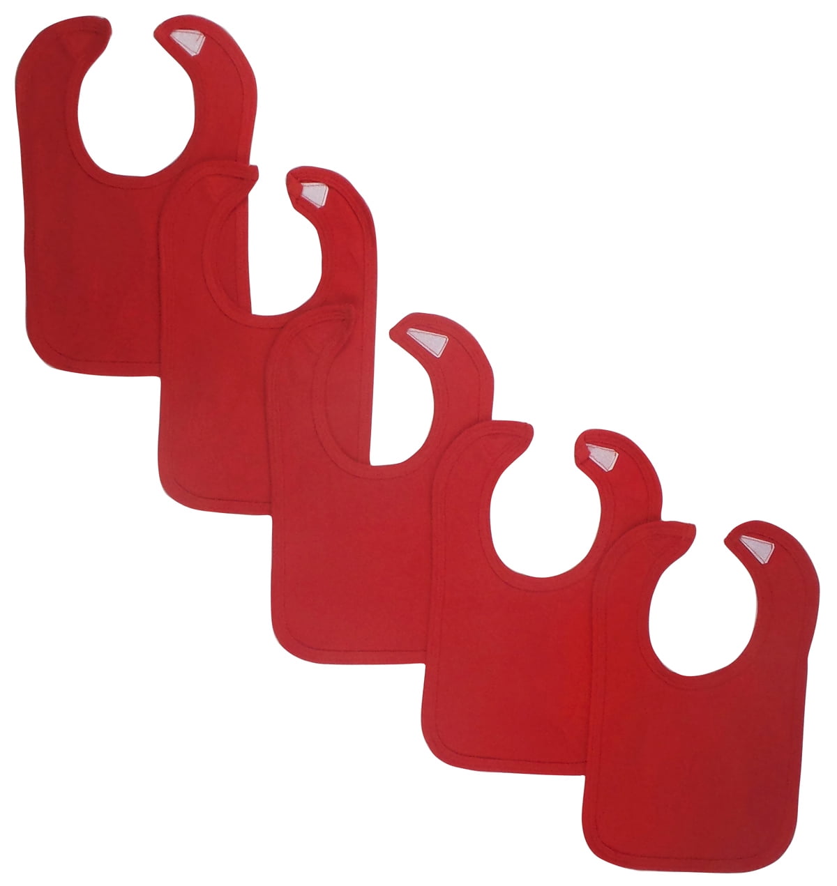 Bambini Red Baby Bibs (Pack of 5) - Walmart.com