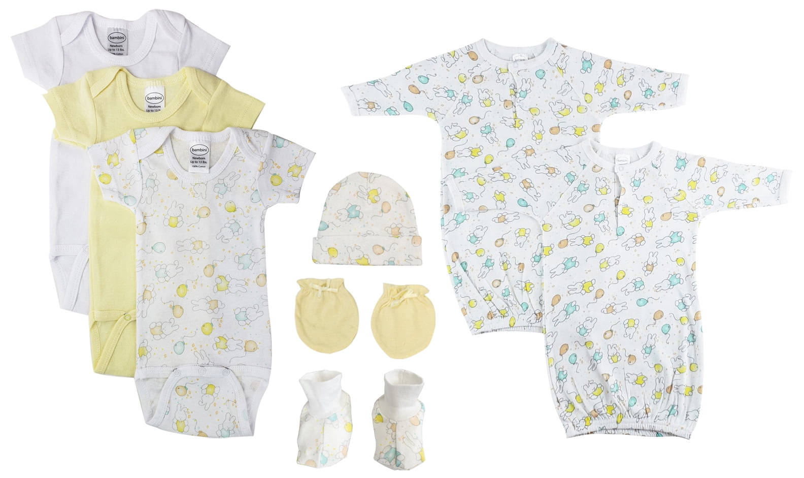 Bambini Unisex Newborn Baby 8 Pc Layette Sets - Walmart.com