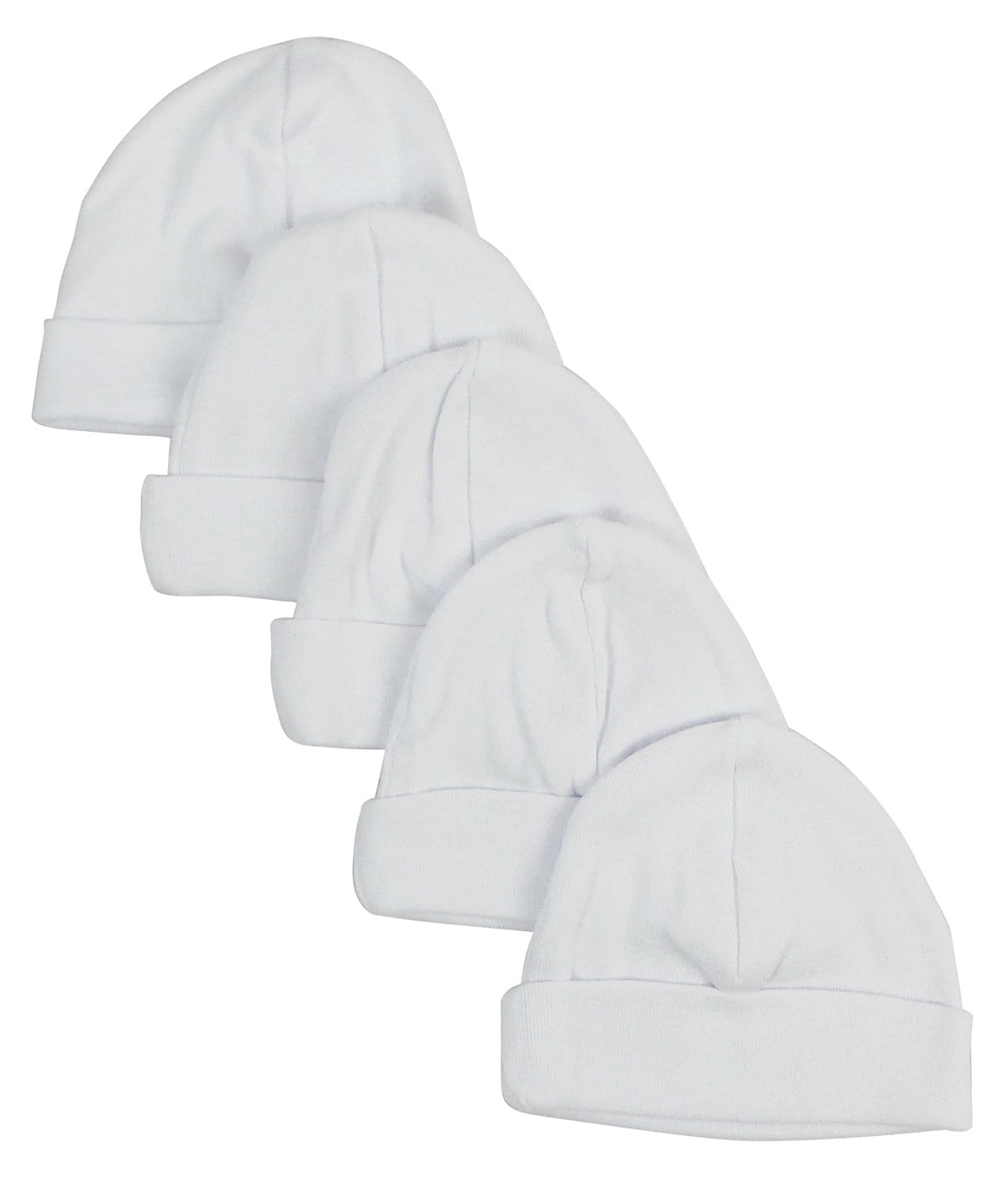 Bambini Infant White Baby Cap Hat, 100% Cotton, Pack of 5 - Walmart.com