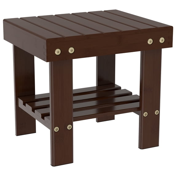 Bambloom Step Stool for Kids Adults,Bamboo 2-Tier Small Shower Bench to ...