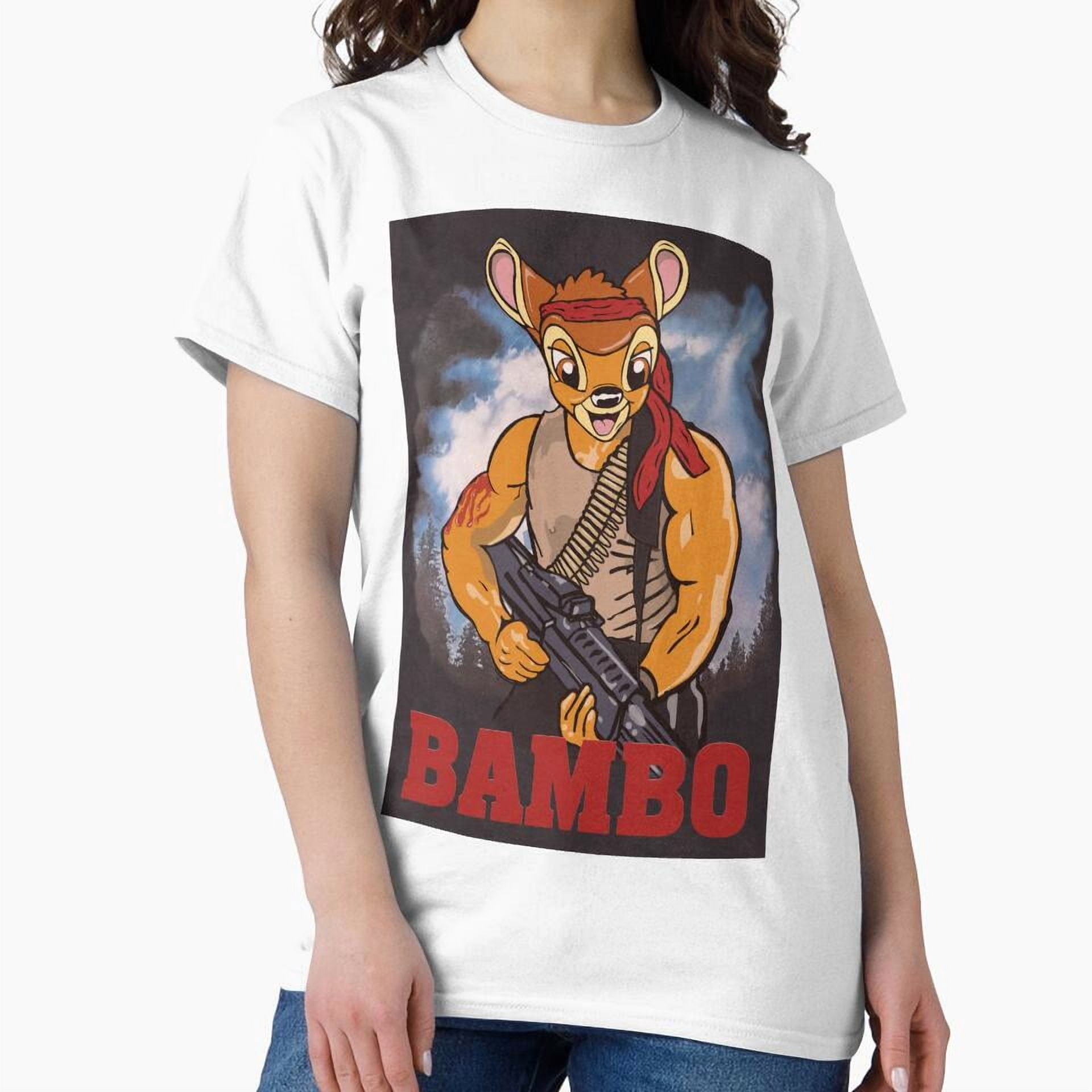 Bambo Action Bear Parody Soldier Jungle Warfare Combat T-Shirt ...