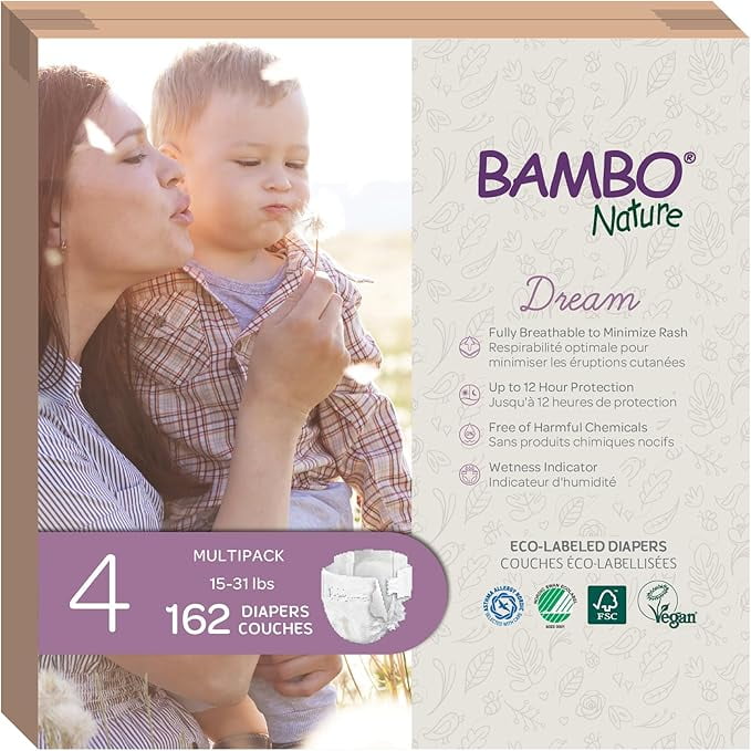 Bambo Nature Hypoallergenic Baby Diapers Eco-Labelled Sustainable ...