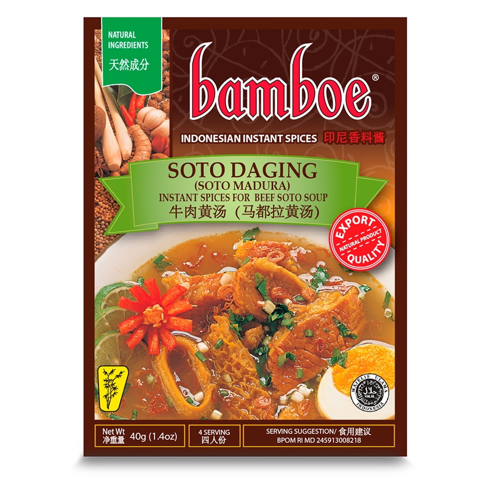 Bamboe - Beef Soto Madura Seasoning - 6 x 1.4 OZ - Product of Indonesia ...