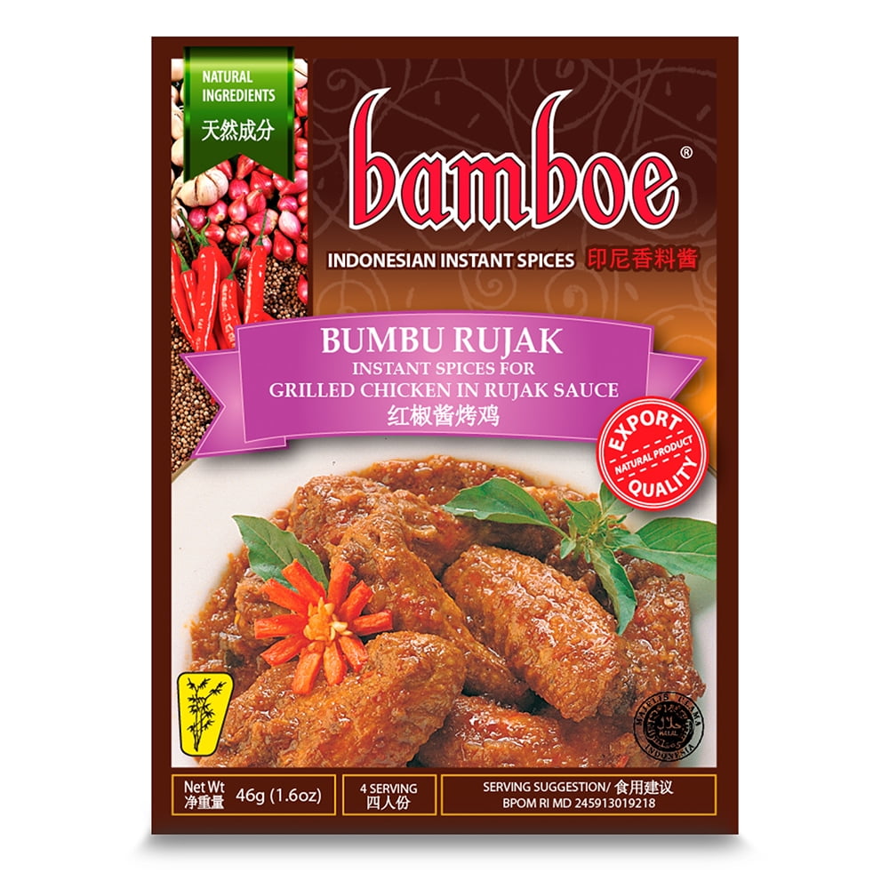 Bamboe - Bumbu Rujak Seasoning/Grilled Chicken in Rujak Sauce - 6 x 1.6 ...