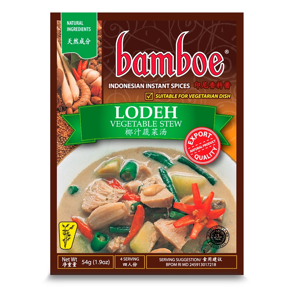 Bamboe Lodeh - Vegetable Stew 6 x 1.9 oz (54 g) Packs – Product of ...
