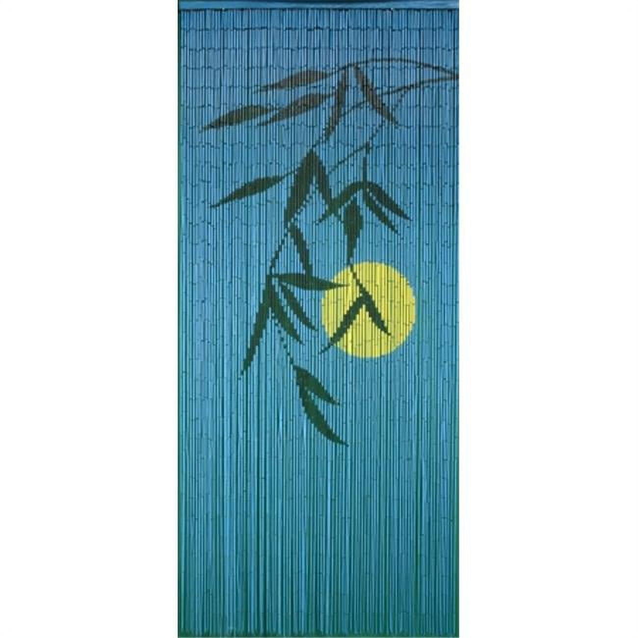 Bamboo 54 Blue Burning Bright Curtain - Blue - Walmart.com