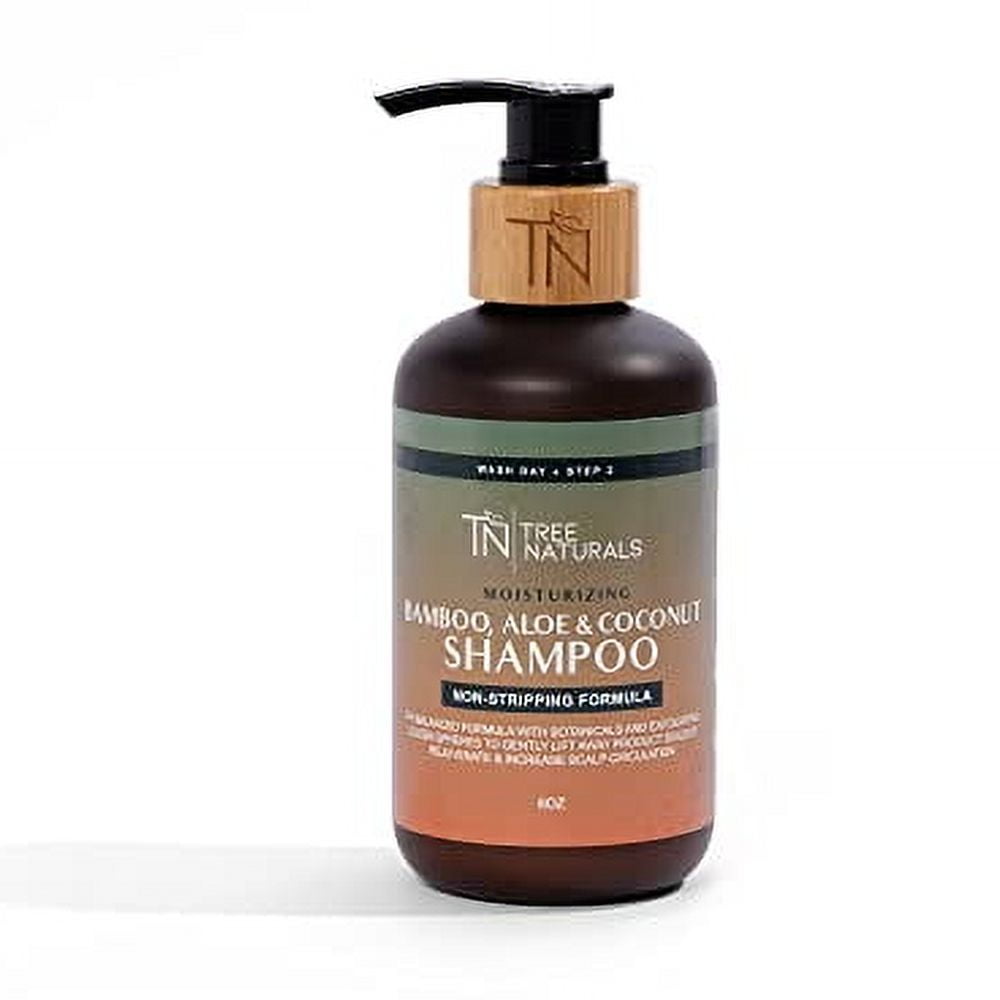 Bamboo, Aloe & Coconut Moisturizing Shampoo for Curly Hair, Cleanses ...
