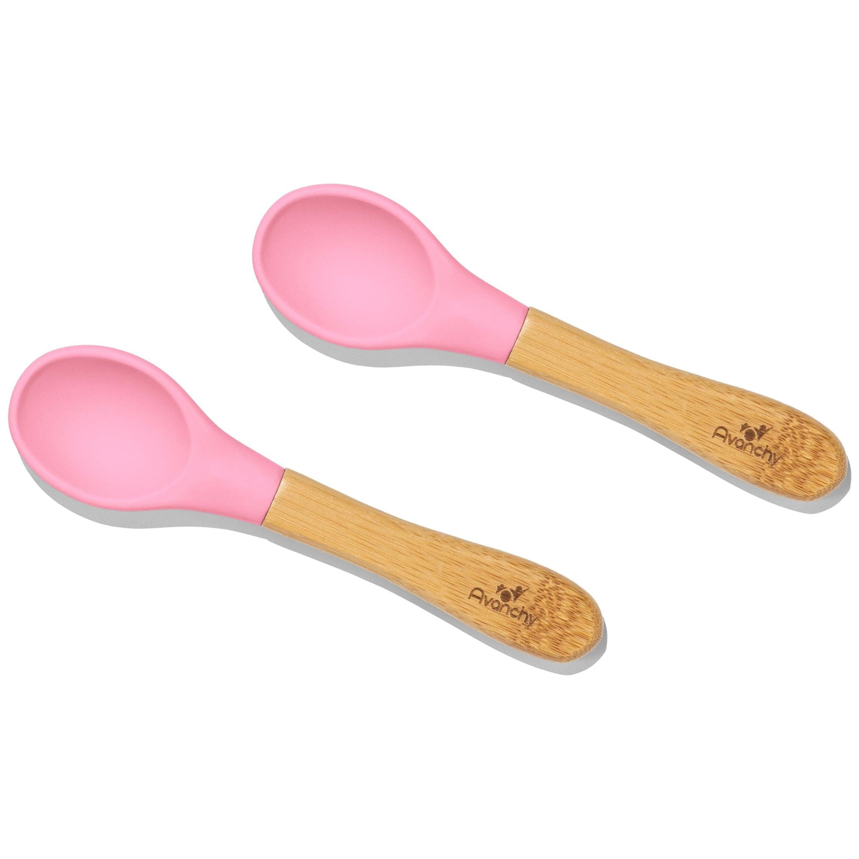 Baby Spoons Regular Scoop | Bamboo & Silicone - Walmart.com