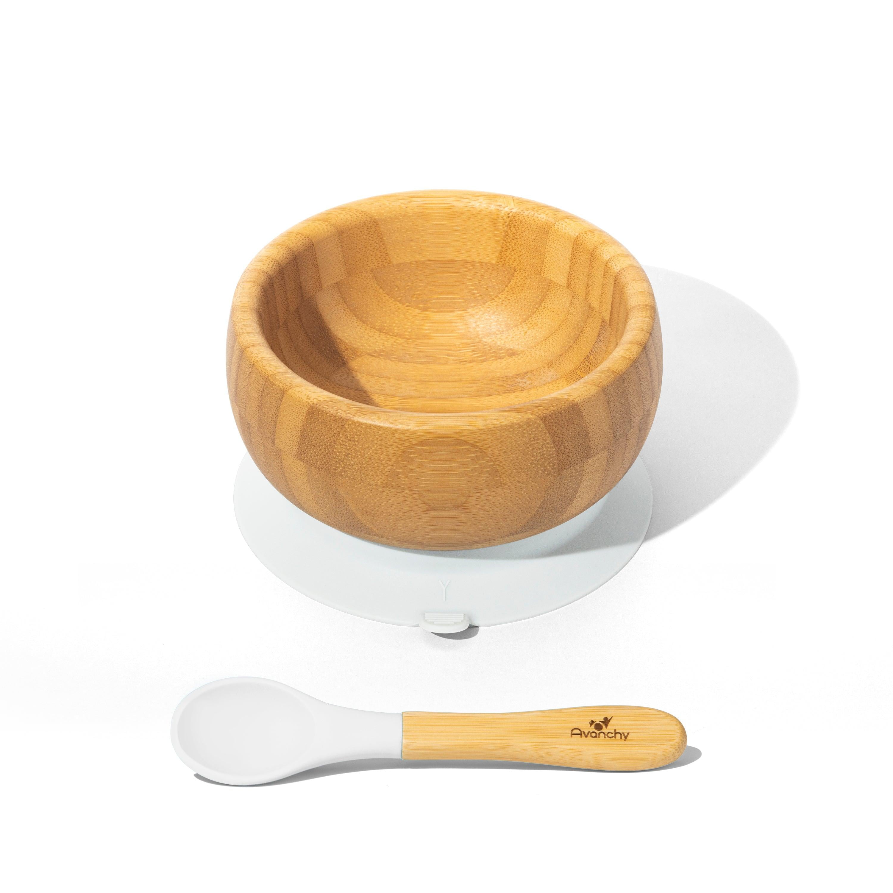 Baby Bowl + Spoon | Bamboo & Silicone - Walmart.com