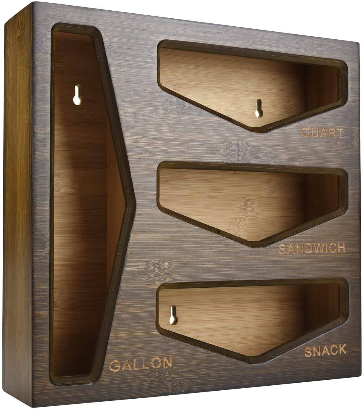 Bamboo Bag Storage Organizer for Kitchen Drawer, Baggie organizer ...