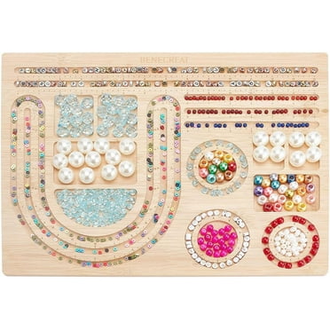 GUOOL Bead Mat Beading Mat 6 Compartments Bead Soft Surface Large Beads ...