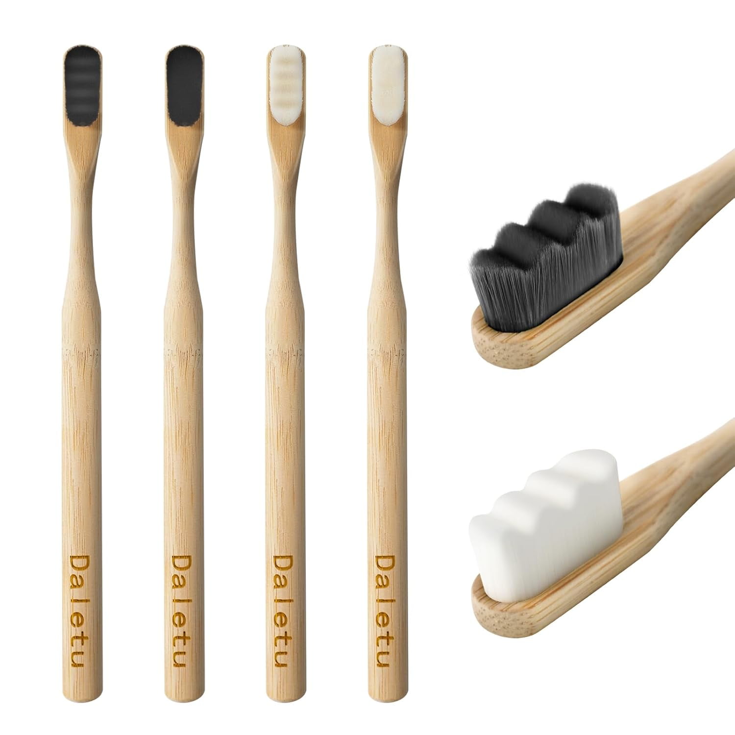 Bamboo , Biodegradable es Extra Soft Bristles, 20000 Soft Natural ...
