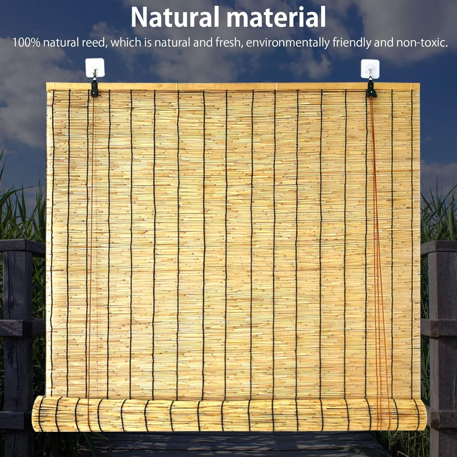 Bamboo Blinds For Outdoor Patio, Retro Bamboo Shades, Blind Light ...