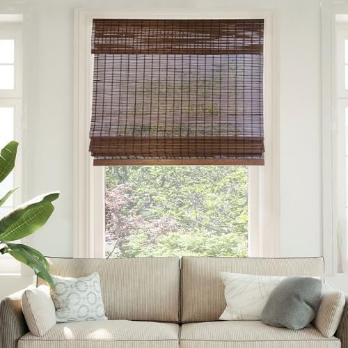 Bamboo Blinds , Shades Roman for Windows Window Home Patio & Shade 27"W ...