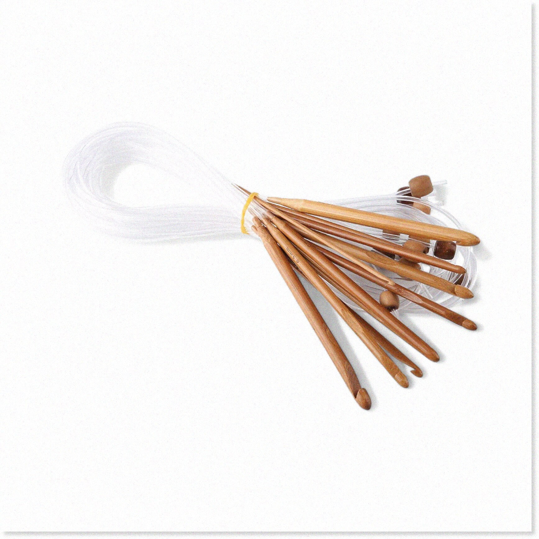 Bamboo Bliss Tunisian Crochet Kit: Carbonized Hooks & Weave Needles for ...